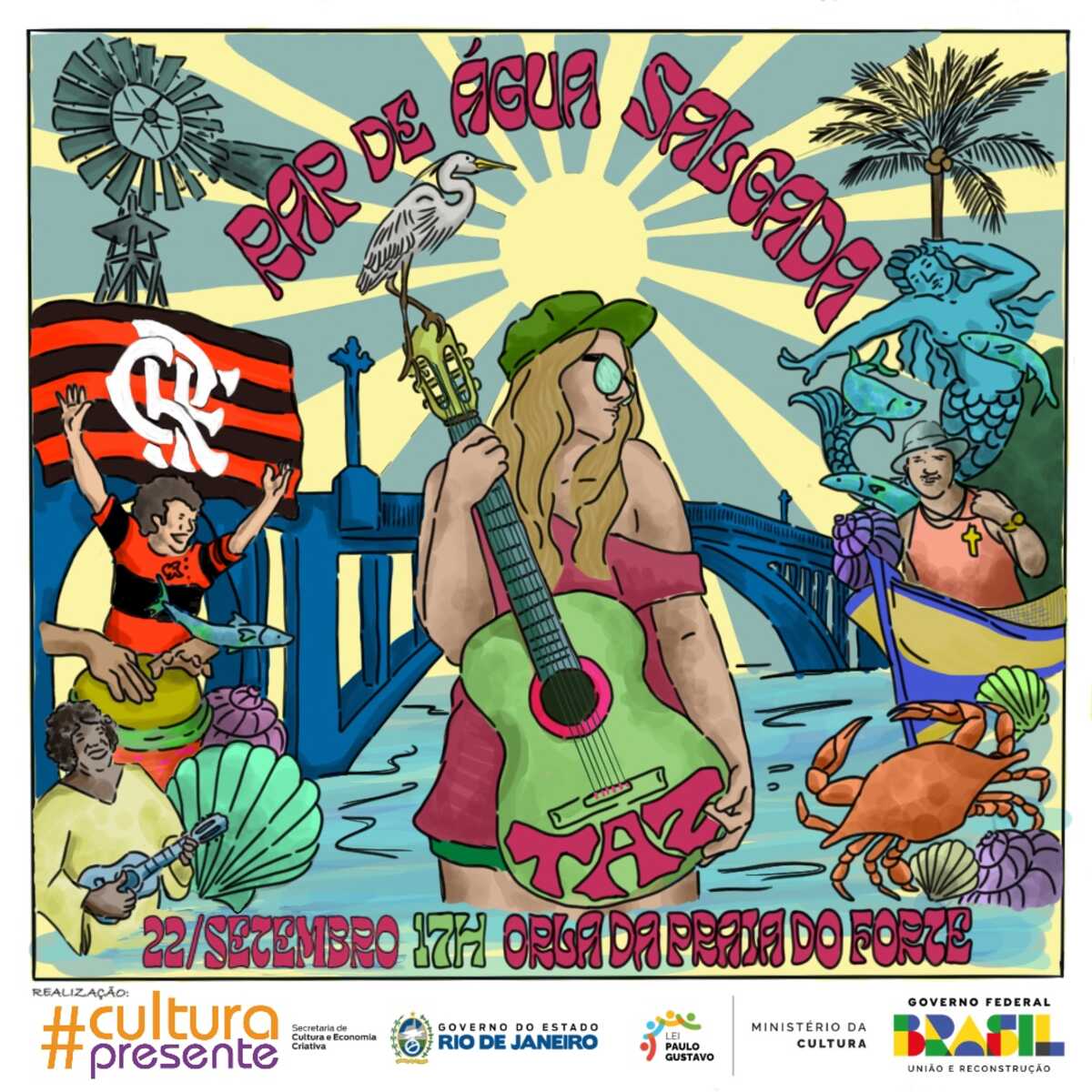 Taz Mureb apresenta o show Rap de Água Salgada na Praia do Forte, em Cabo Frio - Folha dos Lagos